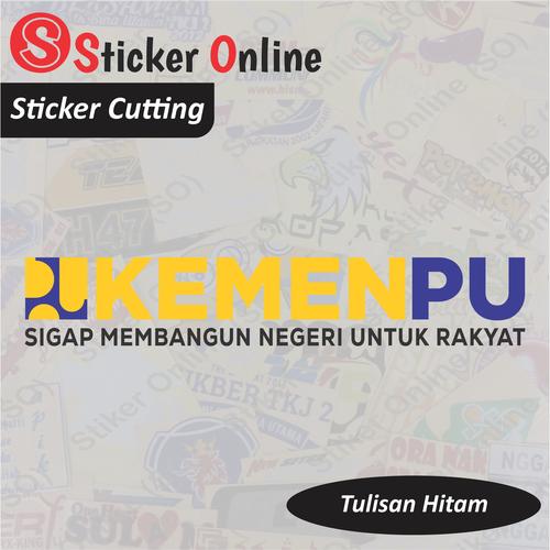 Jual Stiker Logo KEMENPU | Sticker Cutting Logo Kementerian Pekerjaan ...