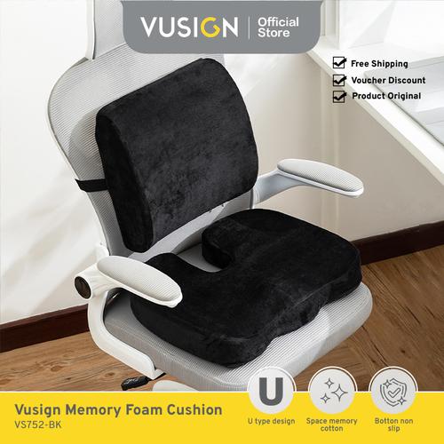 Promo Vusign Bantal Sender dan Duduk 100% Memory Foam Beludru VS752 ...