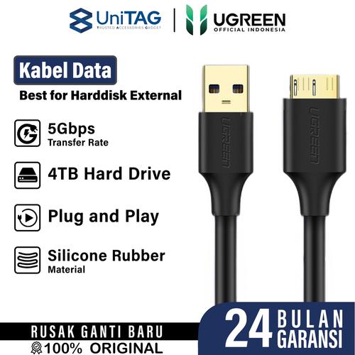 Jual UGREEN Kabel Enclosure USB C Micro B Harddisk HDD External Digital Camera Charging Cable ...