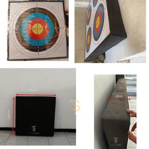 Jual Bantalan Panah ukuran 100 x 100 cm Tebal 10cm Target Sasaran ...