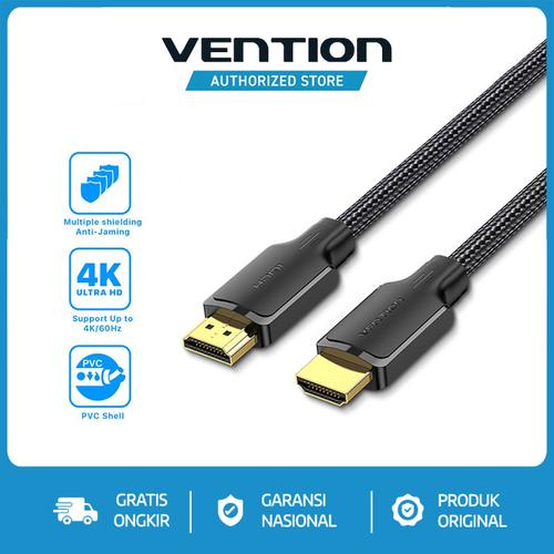 Jual Vention [12M - 20M] Kabel HDMI 2.0 4K Male To Male Cotton Braided ...