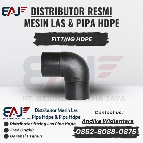 Jual Elbow 90 deg pipa hdpe ukuran 2 1/2 Inch 75 mm PN 16 | Fitting ...
