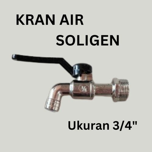 Jual keran Air Besi Soligen Ukuran 3/4" inch Kran Air Dinding Tembok ...