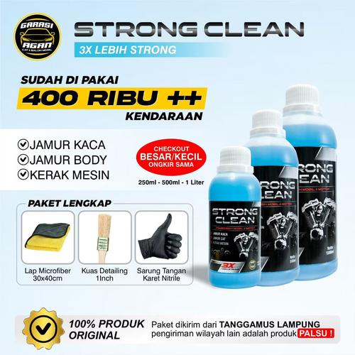 Promo STRONG CLEAN PEMBERSIH KACA JAMUR KACA RUANG MESIN PEMBERSIH KERAK MOBIL KACA MOBIL MOTOR ...