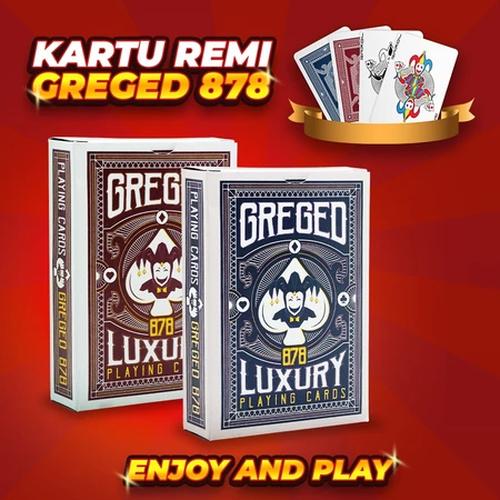 Jual kartu remi premium ori greged 878 luxuary playing cards mainan ...