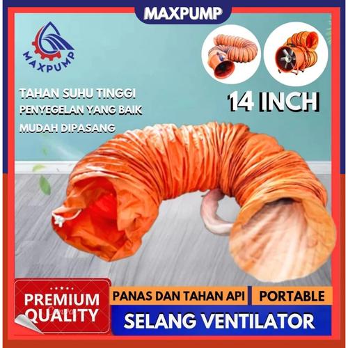 Jual Selang Flexible Ducting Pipa Exhaust Fan 14" Inch 5Meter Selang ...