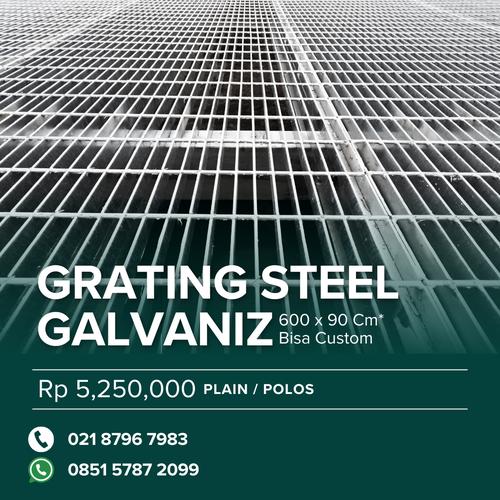Jual STEEL GRATING GALVANIS 600X90 CM GRATING STEEL GRATE - Kab. Bogor ...