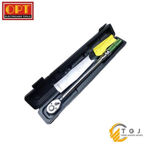 Jual Kunci momen torsi 1 inch OPT Ratchet Torque Wrench 200-100NM Click ...