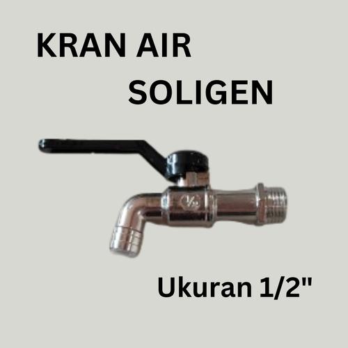 Jual keran Air Besi Soligen Ukuran 1/2" inch Kran Air Dinding Tembok ...