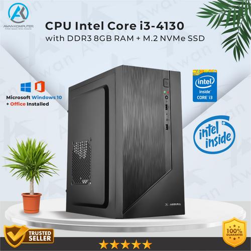 Jual CPU PC Komputer Intel Core i3 Gen-4 RAM 8GB SSD Rakitan Office ...