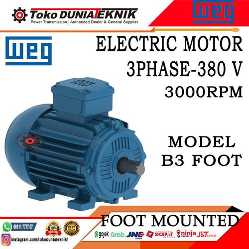 Jual WEG 1.5KW 2HP 3000RPM ( 2POLE ) ELECTRIC MOTOR 3PHASE - B3 ( FOOT ) - Jakarta Barat - DUNIA ...