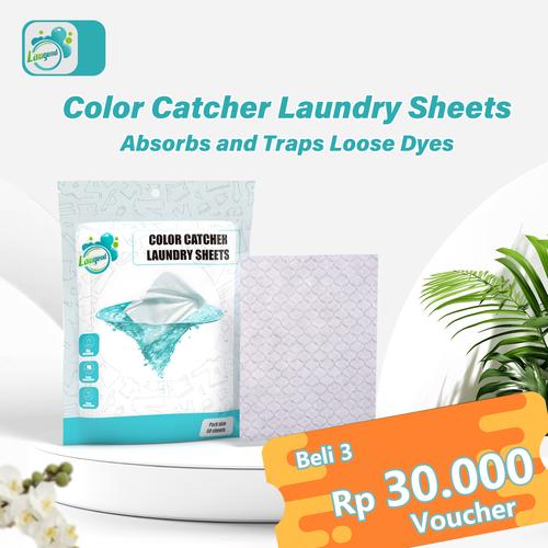 Promo 【Untuk Pencucian Campuran】 Seprai Cucian Penangkap Warna Laugend ...