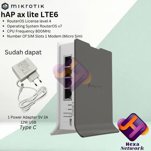 Jual Mikrotik L41G-2axD&FG621-EA | hAP ax lite LTE6 - Jakarta Barat - Hexa Network | Tokopedia