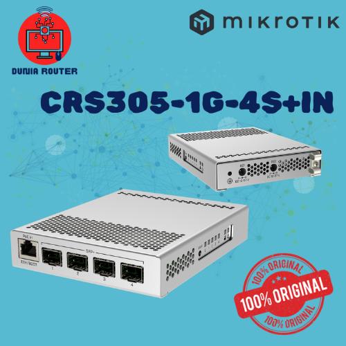 Jual MIKROTIK CRS305-1G-4S+IN Five-port desktop switch with one Gigabit ...