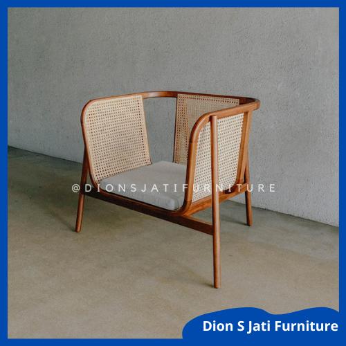 Jual kursi sofa minimalis kayu jati rotan - Kab. Jepara - Dion S Jati | Tokopedia