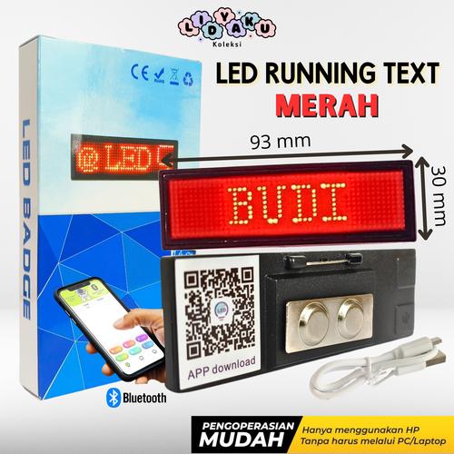 Jual LED PAPAN NAMA BERJALAN/LED Badge/Nametag LED/Bluetooth Android ...
