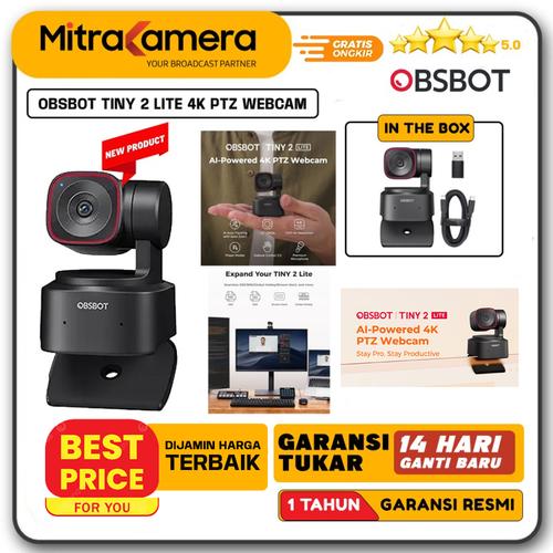 Jual OBSBOT Tiny 2 LITE AI-Powered PTZ 4K Webcam - Jakarta Selatan - Mitrakamera | Tokopedia