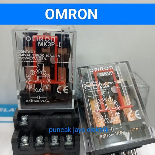 Jual relay Omron mk3p 11 kaki 12vdc 10a/relay Omron/relay mk3p ...