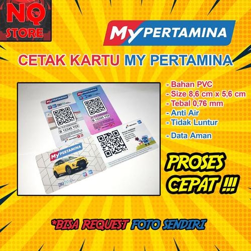 Jual Cetak Custom Kartu Barcode My Pertamina / ID Card My Pertamina - DESAIN A - Jakarta Timur ...