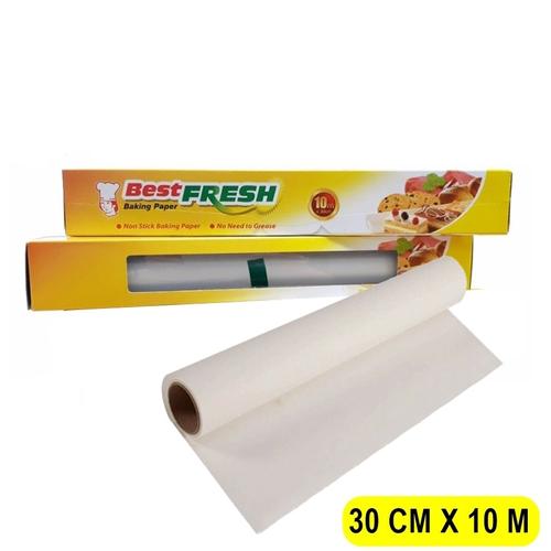 Promo Best Fresh Baking Paper Kertas Baking Warna Putih 30cm X 10m ...