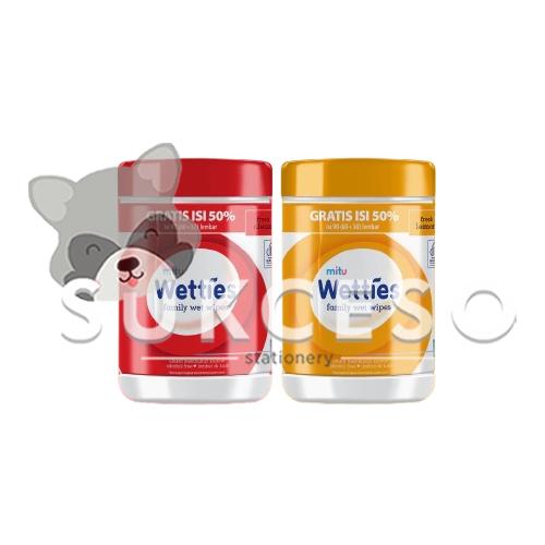 Jual Mitu Wetties Botol 90s Lemon Tisu Basah Refillable Wet Wipes ...