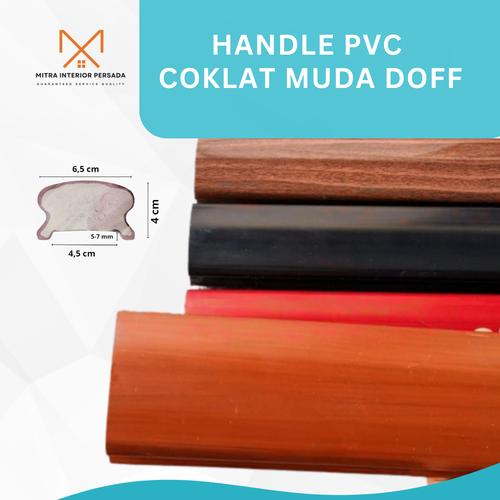 Jual Railing tangga hand railing PVC pegangan railing warna coklat muda ...