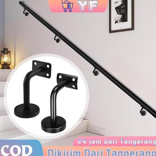 Jual Bracket Handrail Railing Tangga Stainless Flat Dan Curved Untuk ...