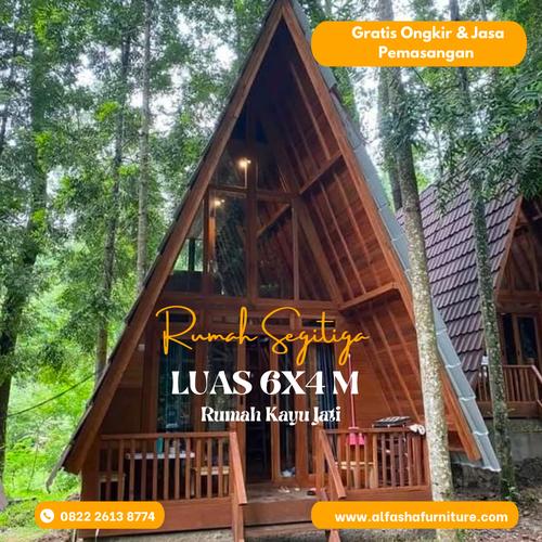 Jual rumah segitiga minimalis | rumah segitiga kayu jati | rumah kayu jepara - Kab. Jepara ...