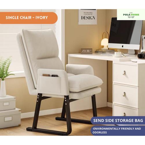Jual Pola Ashley Chair Kursi Santai Lipat Kursi Malas Kursi Lipat Kursi Kantor Puff - Ivory ...