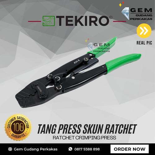 Jual TEKIRO RATCHET CRIMPING PRESS / Tang Press Skun Ratchet Ukuran KH ...