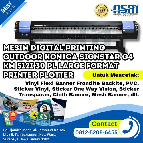 Jual MESIN DIGITAL PRINTING OUTDOOR KONICA SIGNSTAR G4 KM 512i 30 PL ...