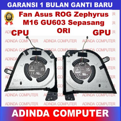 Jual Kipas Fan Asus ROG Zephyrus M16 GU603 GU603H GU603HE GU603HM GU603HR GU603Z GU603ZE GU603ZM ...