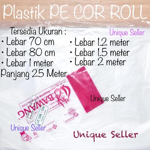 Jual Plastik PE COR ROLL Lebar 70cm 80cm 1meter 1.2meter 1.5meter ...