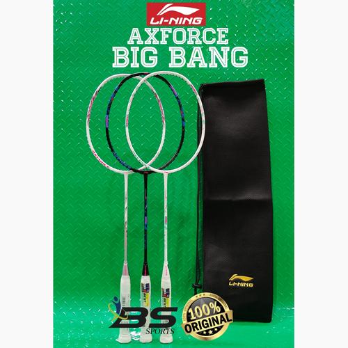 Jual RAKET BADMINTON LINING AXFORCE BIG BANG ORIGINAL - WHITE, 4U ...