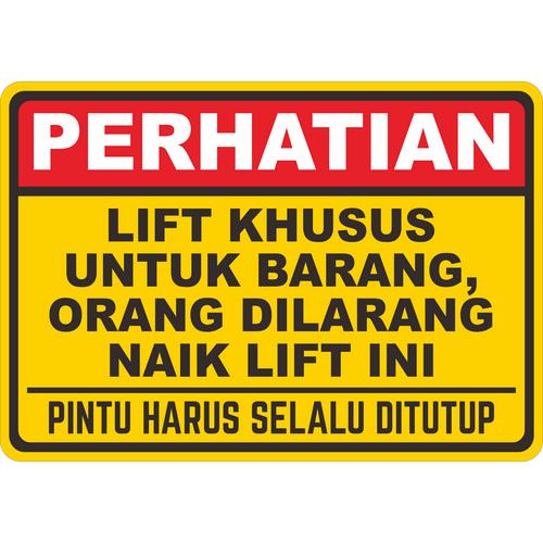 Jual Sticker Stiker Lift Khusus Barang 40cm x 60cm, 35cm x 50cm - 40cm ...