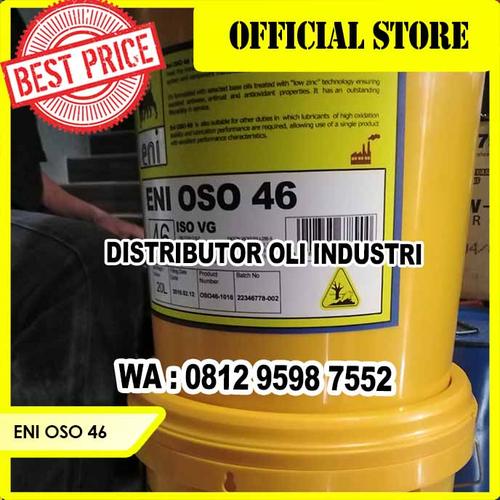 Jual ENI OSO 46 - ( Original Industrial Hydraulic Oil - 20 Liter ...