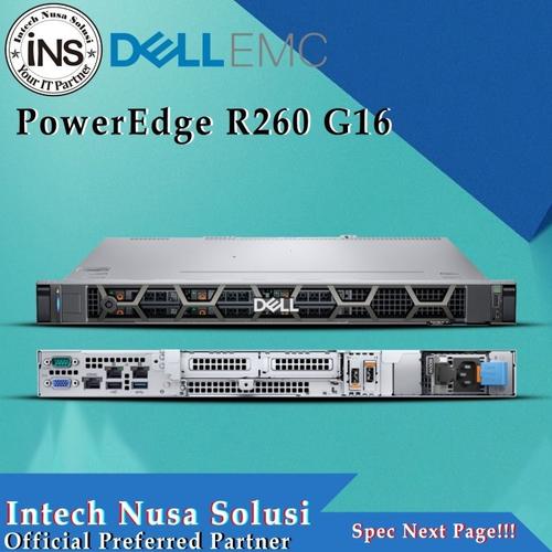 Jual DELL Server PowerEdge R260 G16 Xeon E-2434G 16GB/32GB/64GB 2x960GB ...