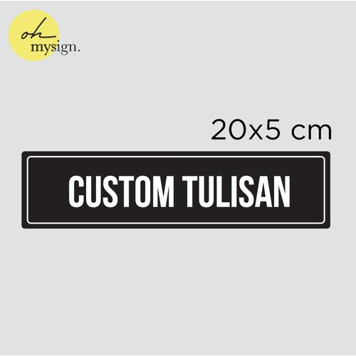 Jual Custom Tulisan Signage Akrilik 20x5 cm UV Print Sign Board Acrylic ...