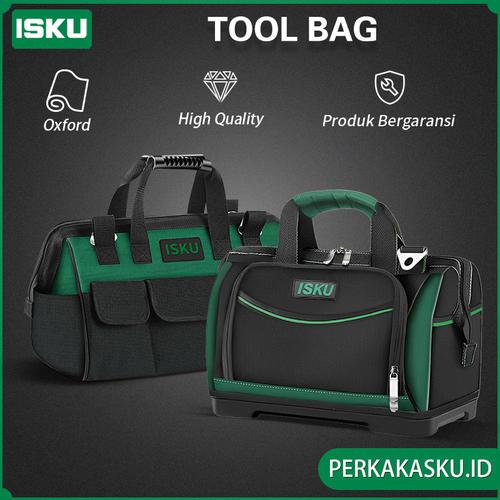 Jual ISKU Tool Bag Tas Perkakas 2 Lapis Bahan Tebal Toolbag Tukang Anti ...