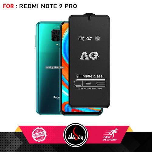 Jual Tempered Glass Xiaomi Redmi Note 9 Pro Anti Gores Ful Matte Anti ...