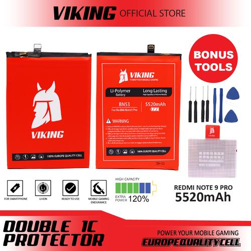 Jual BATERAI VIKING XIAOMI REDMI NOTE 9 / 9 PRO BN53 DOUBLE POWER ...