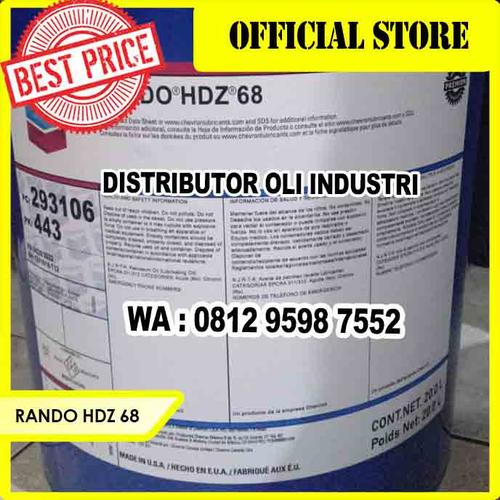 Jual CHEVRON RANDO HDZ 68 ( Hydraulic And Vacuum Pump Oil ) - Kota Tangerang - DISTRIBUTOR OLI ...