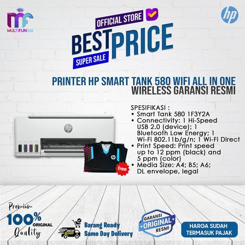 Promo Printer Hp Smart Tank 580 WiFi All In One Wireless Garansi Resmi ...