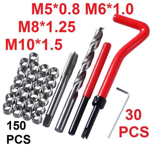 Jual Recoil Helicoil Thread Repair Pro M6 M8 M5 M10 Alat Mobil Motor Ulir - 150pcs baut ...