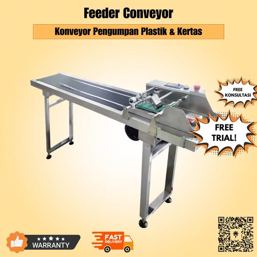 Jual Feeder Conveyor Konveyor Mesin Pengumpan Kertas Plastik Kemasan ...