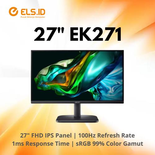 Promo Monitor Acer LED EK271 27" Borderless Full HD IPS 100Hz Cicil 0% ...