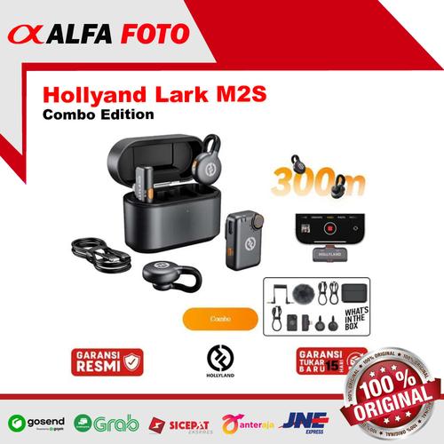 Jual Hollyland LARK M2S Combo USB Type-C Mic Dual Wireless Microphone for Cameras & Smartphone ...