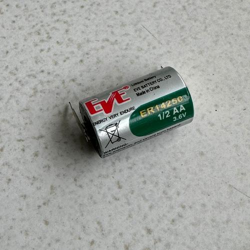 Jual BATRE EVE ER14250 3.6V 1/2AA 1100mah 2pin Lithium Battery For PLC ...