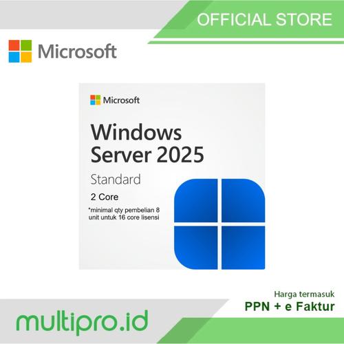 Promo Microsoft Windows Server 2025 Standard - 2 Core License Pack ...