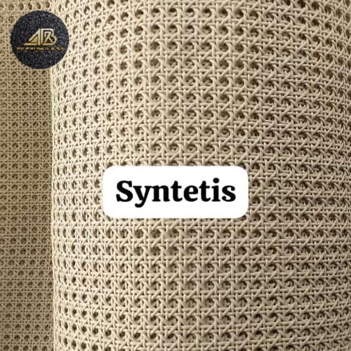 Jual anyaman rotan sintetis lembaran / mata ayam / webbing sintetyc ...